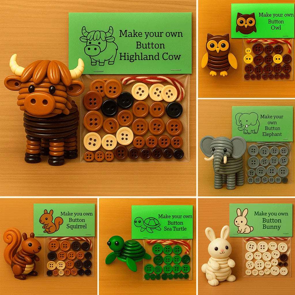DIY Button Animal Ornaments – Elitebaz