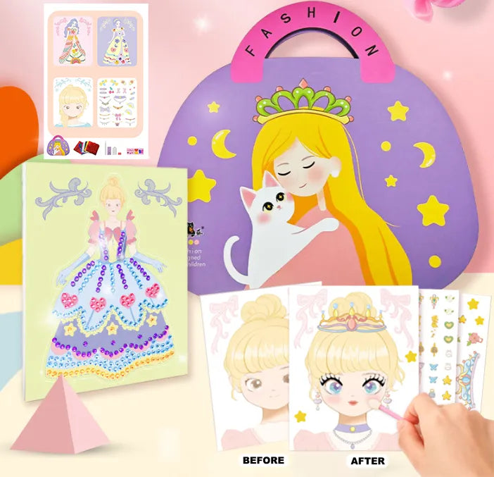 Fantasy 3-in-1 Princess Dress Up & Make Up Game Set – Elitebaz