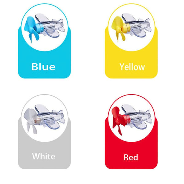 Wind-powered Rotating Light-up Airplane, Wind Energy Toy Airplane with ...