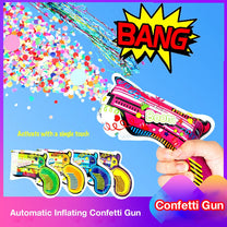 Inflatable Automatic Firework Gun, Mini Confetti Cannon, Hand-Thrown S ...