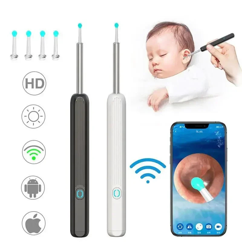 Visual Ear Pick Wireless Cleaning Endoscope HD Earwax Removal Tool ...