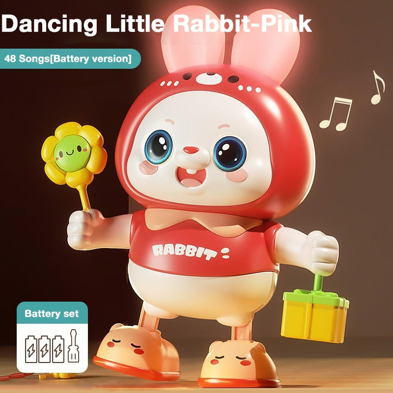 Electric Dancing Bunny Toy with Singing and Head-Up Training Function ...