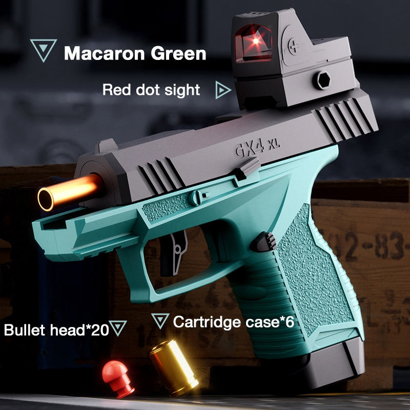 Compact Burst Fire Ejecting Toy Gun, Macaron-Style Soft Dart Blaster ...