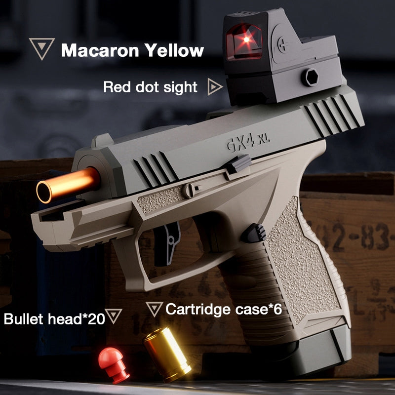 Compact Burst Fire Ejecting Toy Gun, Macaron-Style Soft Dart Blaster ...